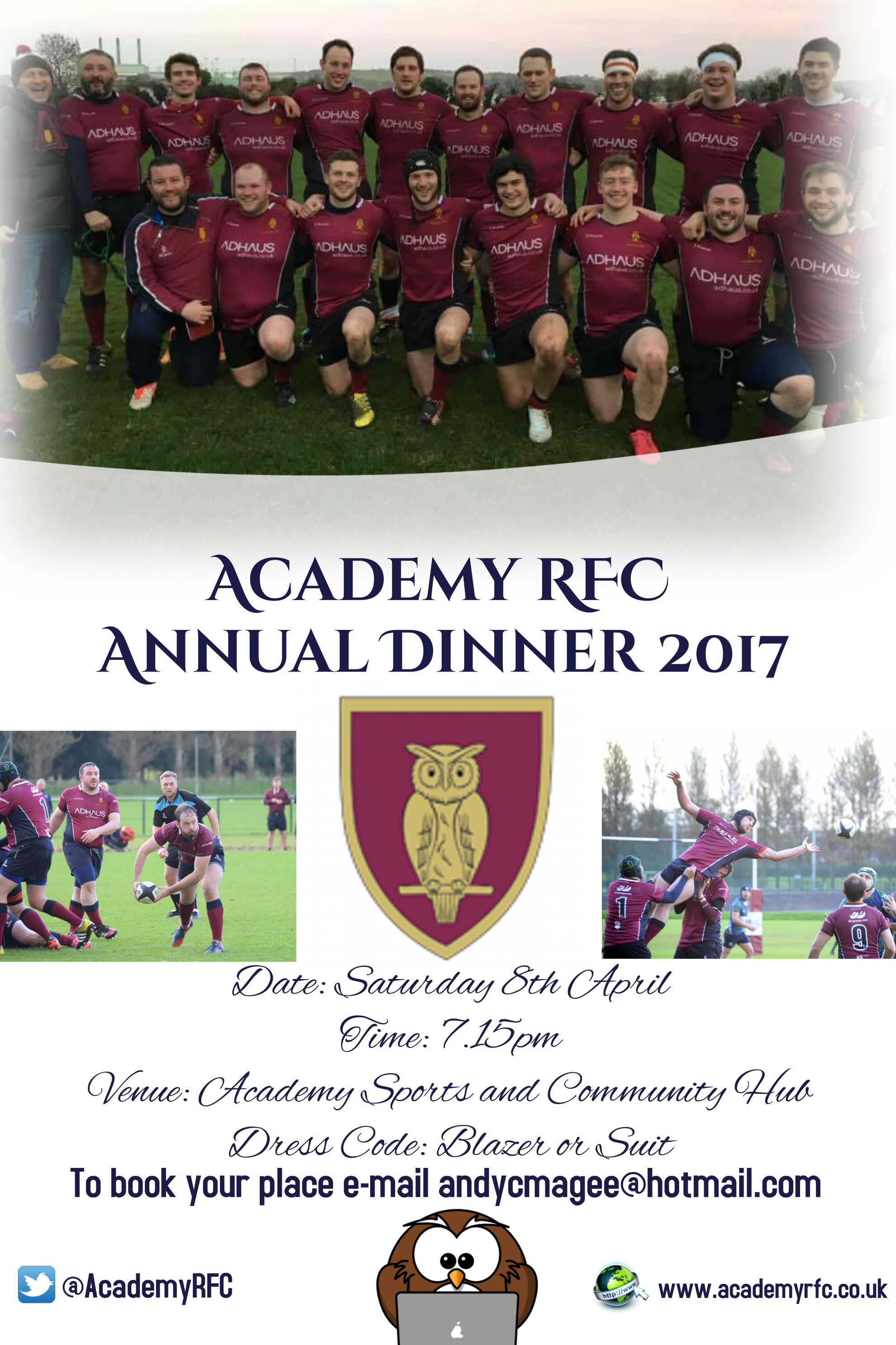 Rugby Club Dinner 2017 – Academy Rugby Football Club