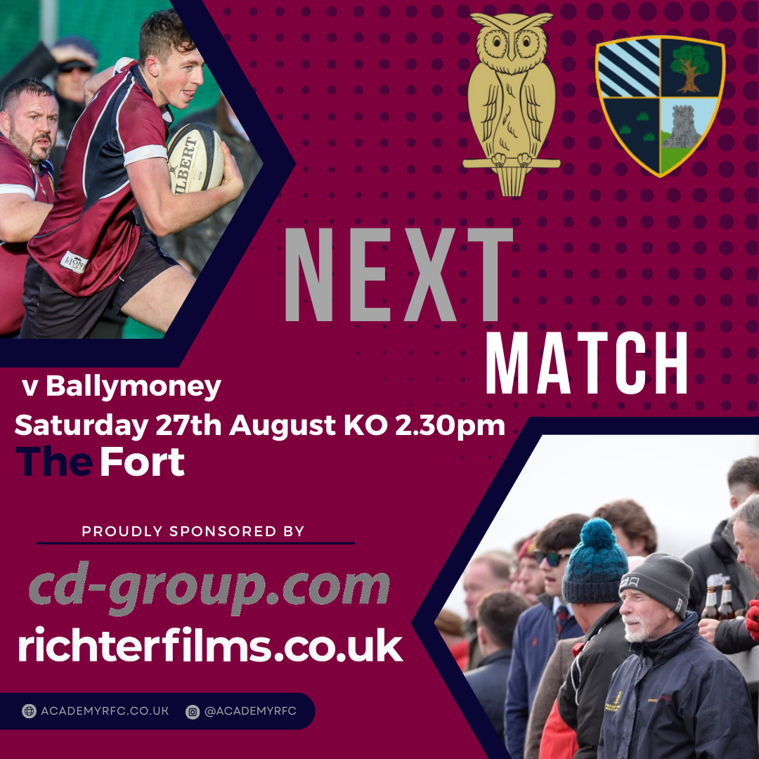 Pre-Season Results – 13th August – Academy Rugby Football Club