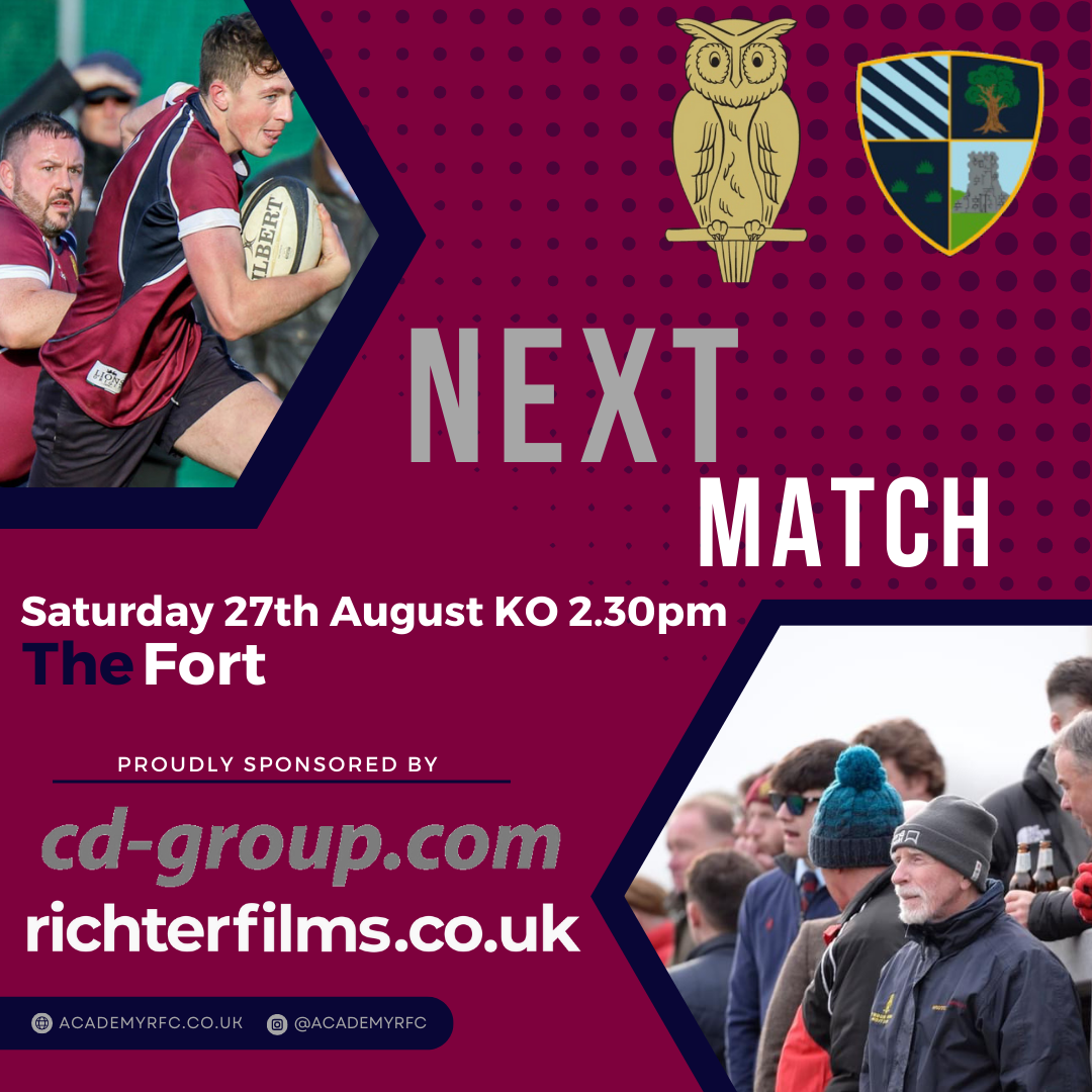 Next Fixture – Ballymoney (H) – Academy Rugby Football Club