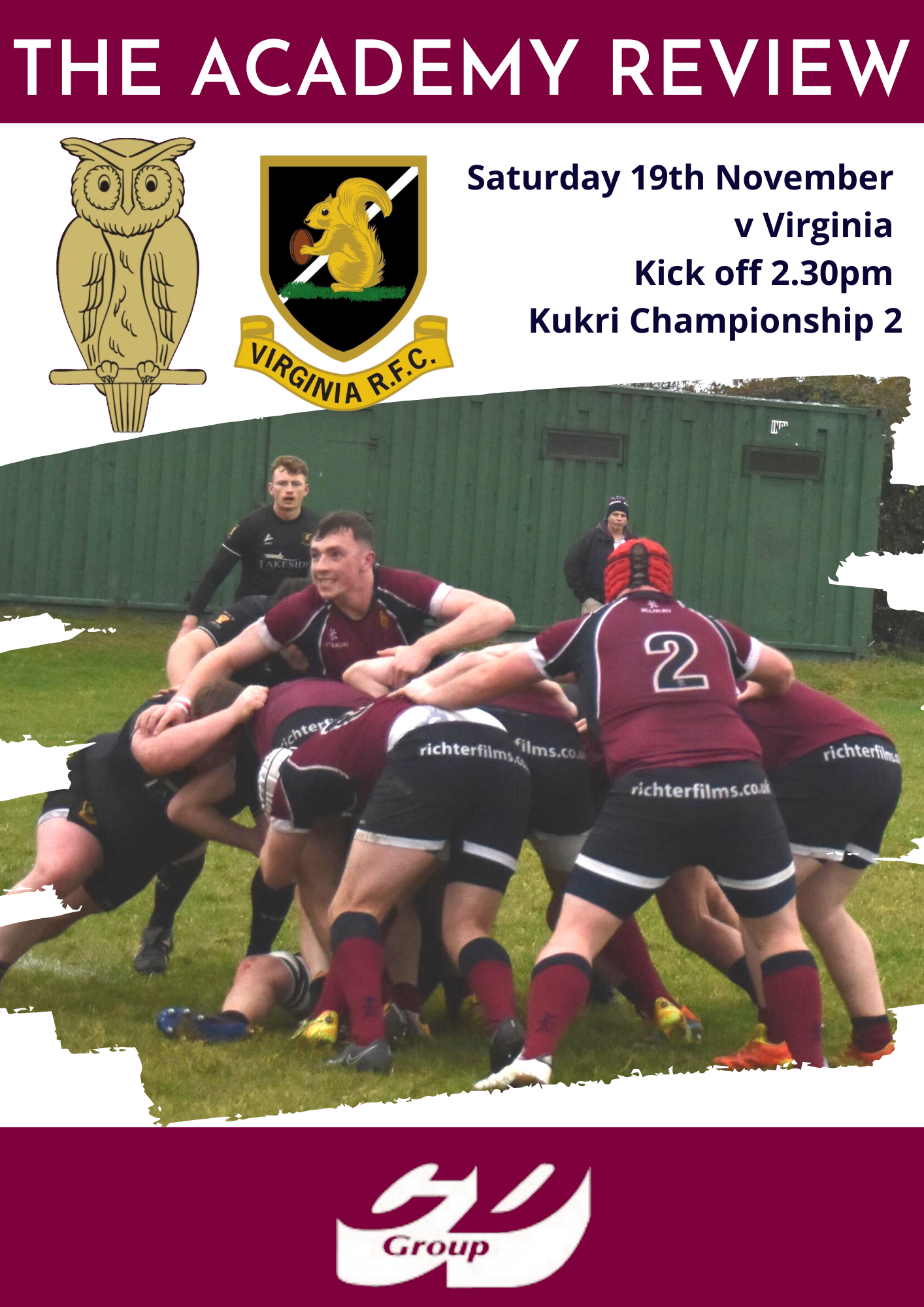 Saturday 19th November – Academy Review – Academy Rugby Football Club