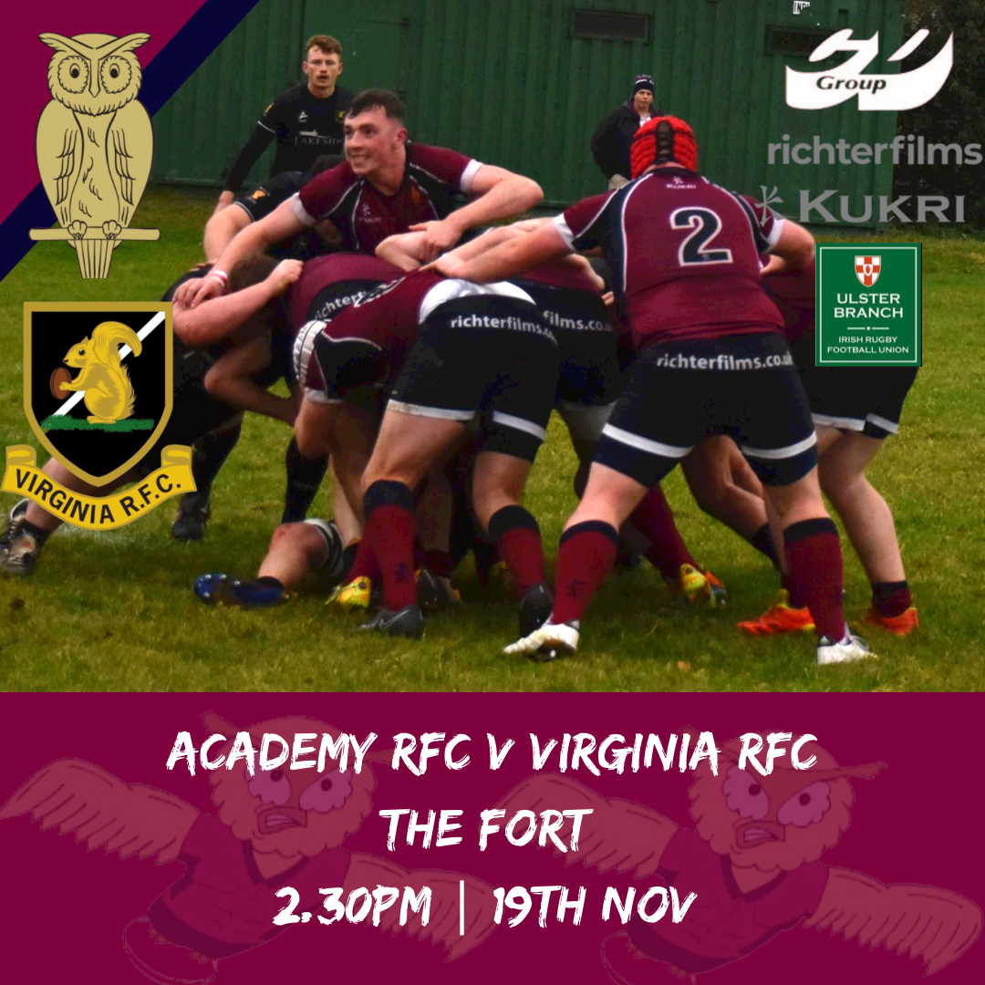 Saturday 19th November- Fixtures – Academy Rugby Football Club