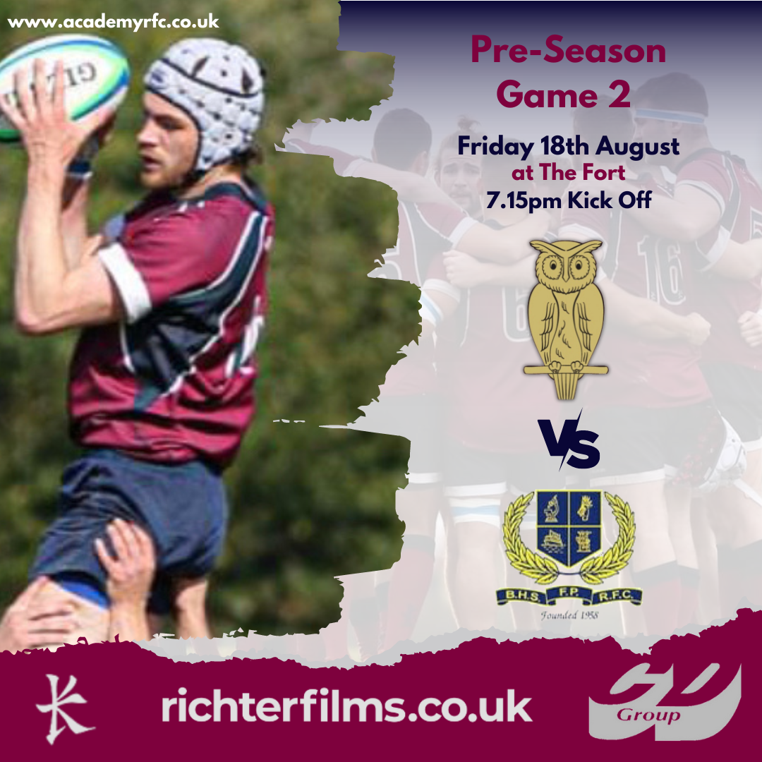 🦉Pre Season Fixtures🦉 – Academy Rugby Football Club