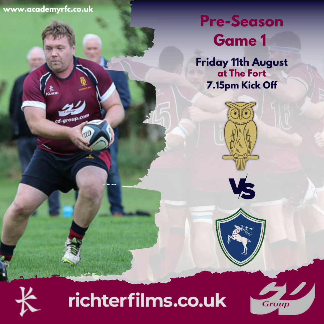 🦉Pre Season Fixtures🦉 – Academy Rugby Football Club